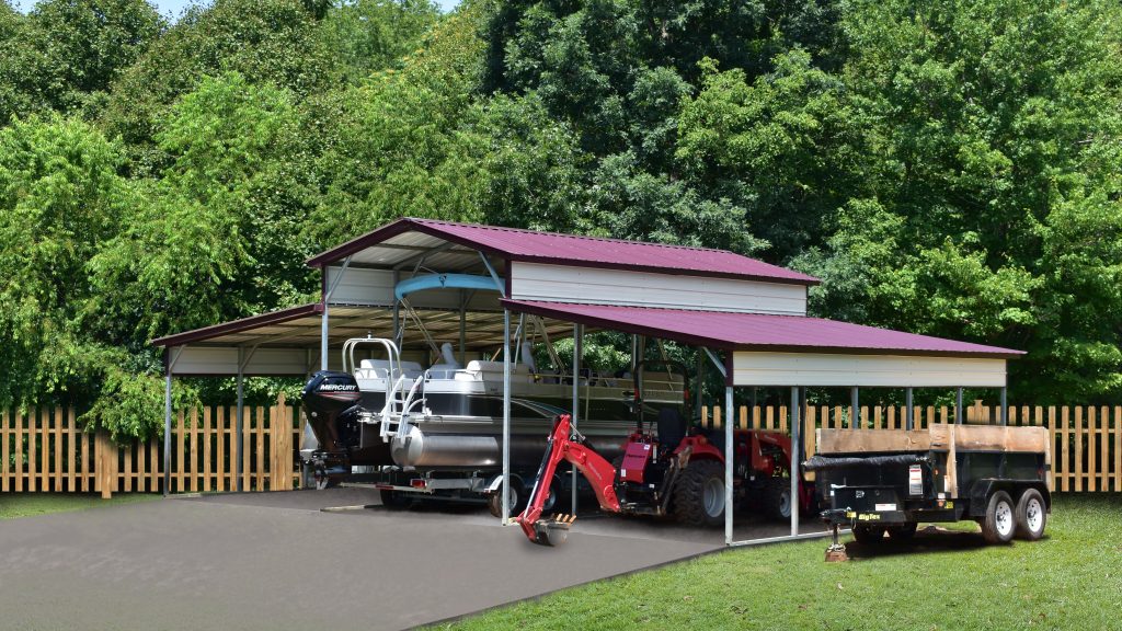 Eagle Carports Eagle Barn 42x26x12x8 - Eagle Carports