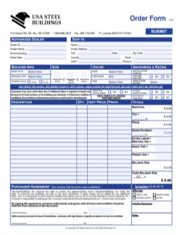 Order Forms - Eagle Carports