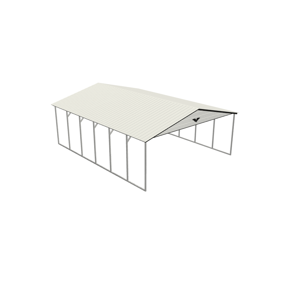 Featured Building 130 24x30x9 2 - Eagle Carports