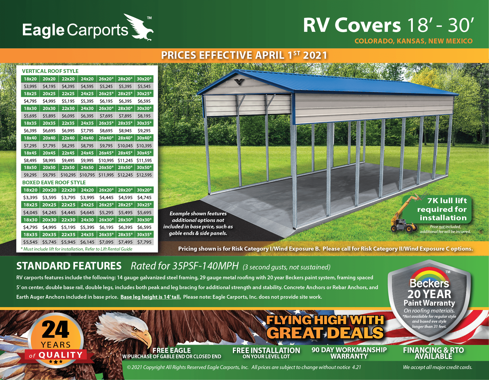 GREEN RV - Eagle Carports