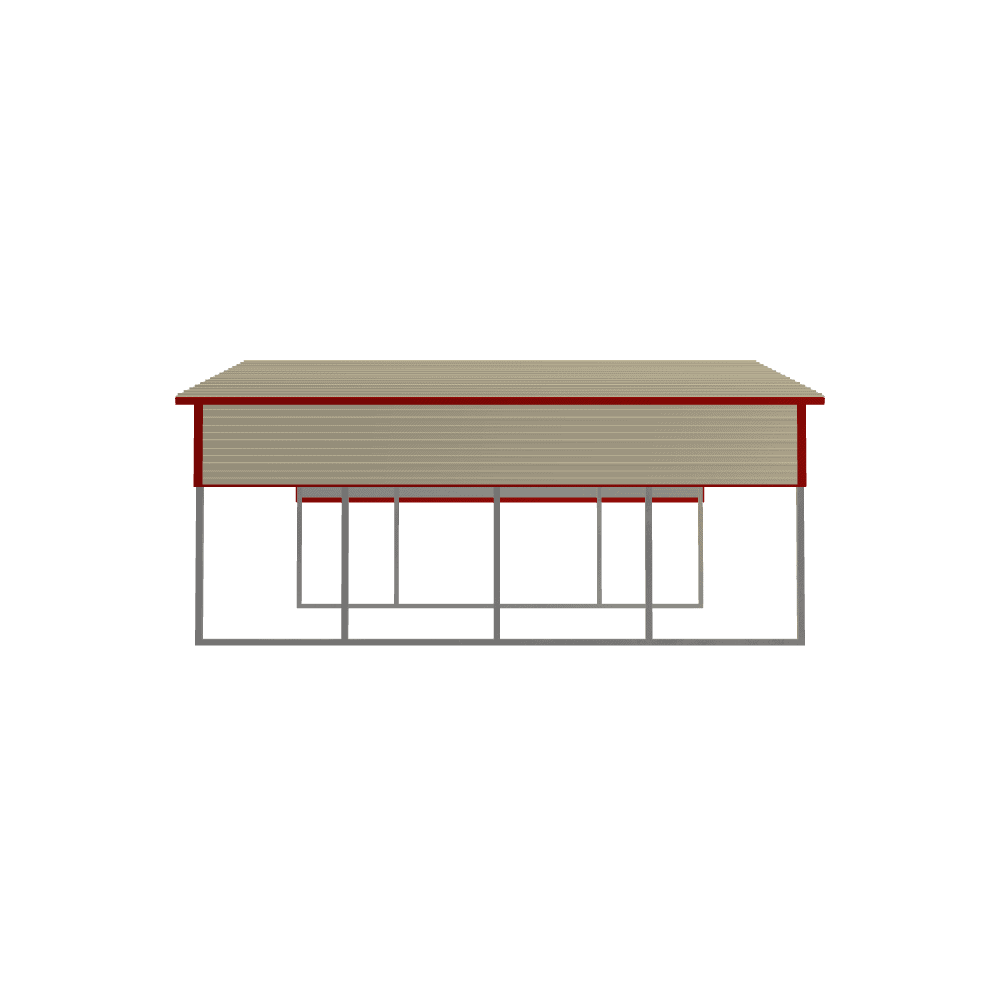 Featured Building 180 20x20x8 4 - Eagle Carports
