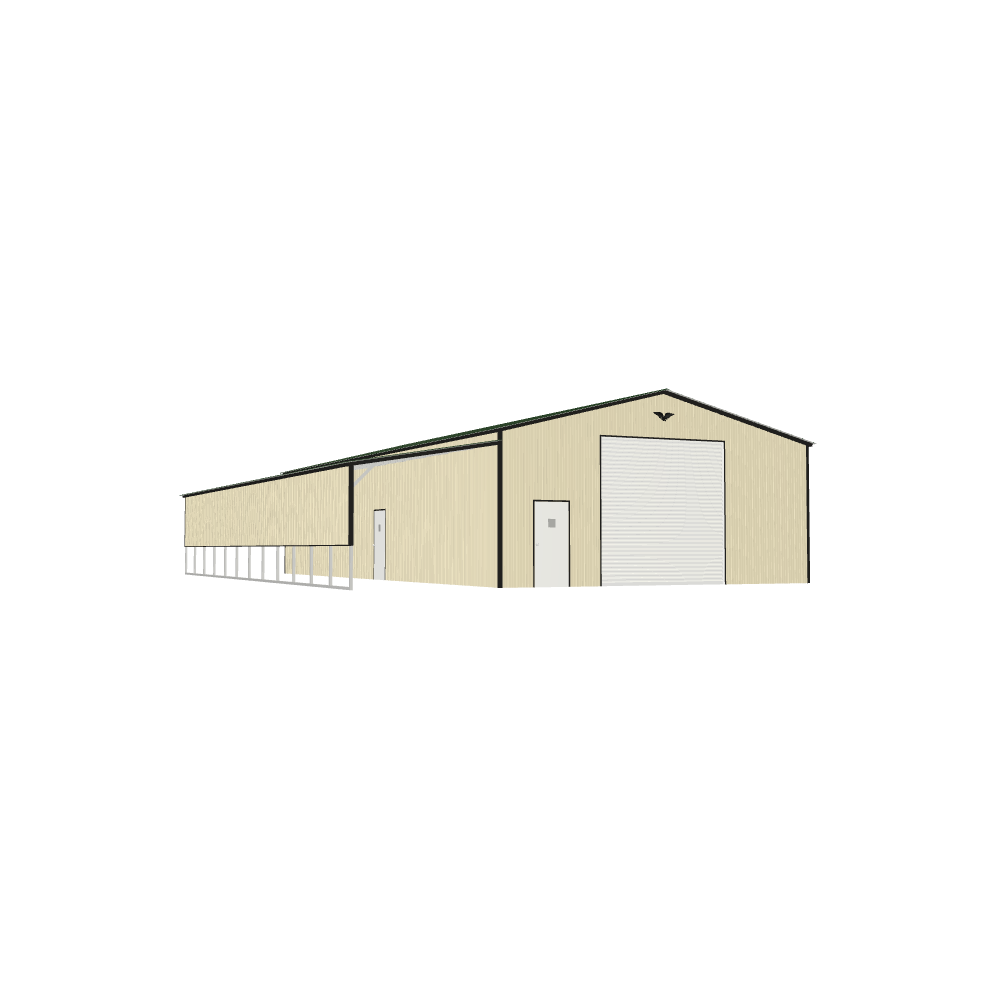 Featured Building 282 42x60x12-9 1 - Eagle Carports