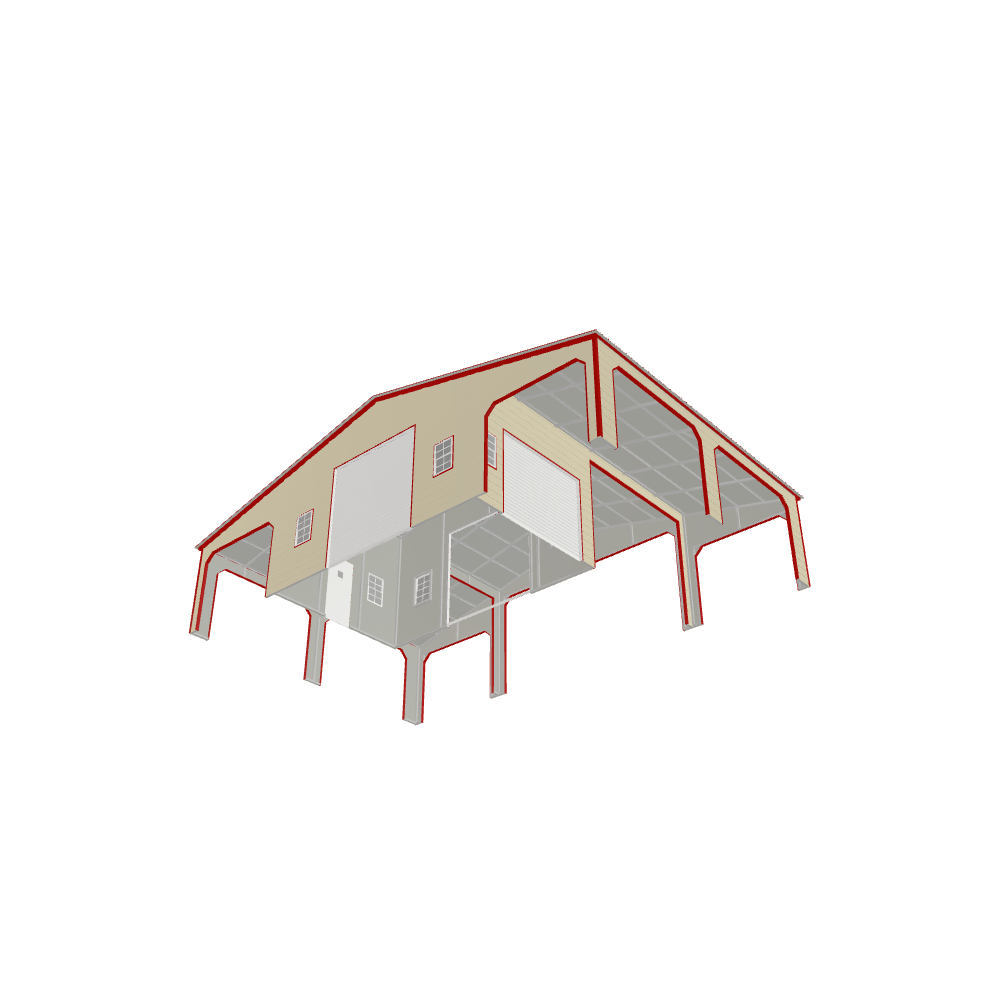 Featured Building 304 48x30x12-9 7 - Eagle Carports