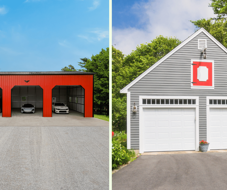 Metal Garages vs. Wood Garages | Cost Comparison and Benefit Analysis of Building Types